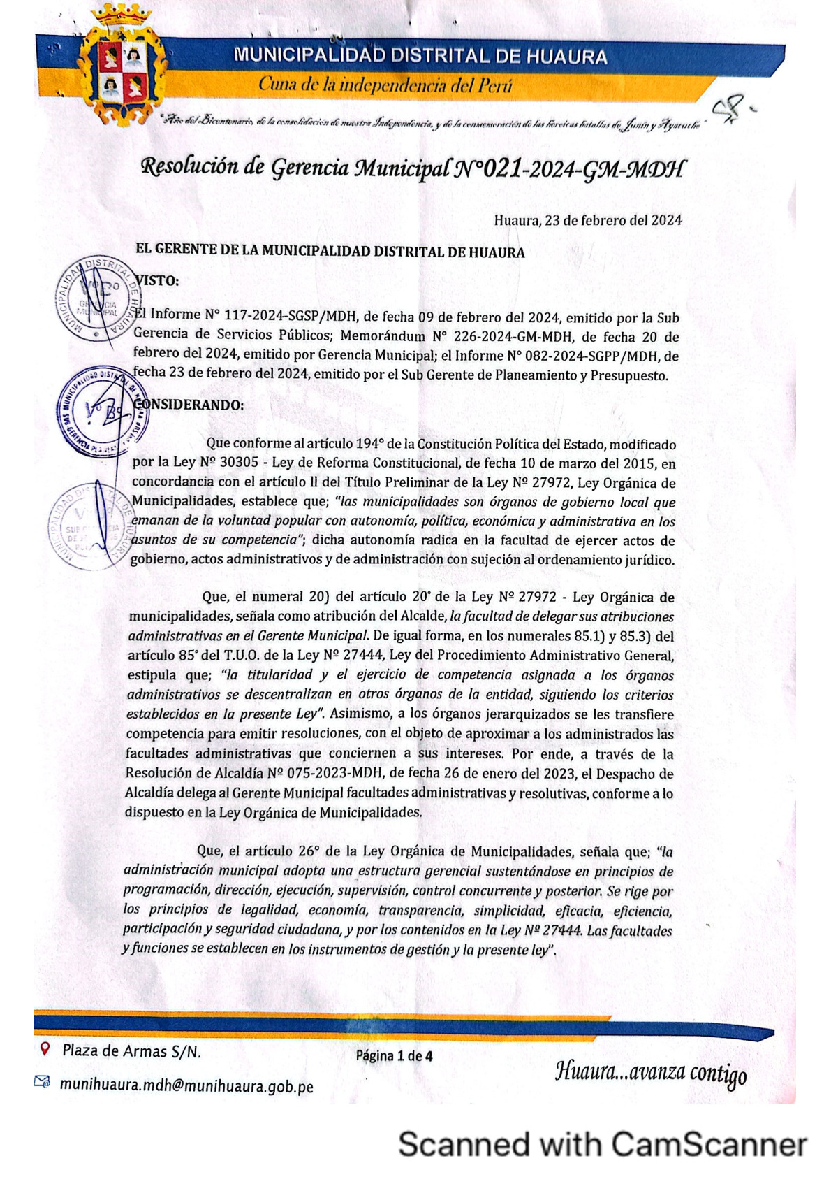 Plan de Trabajo 2024 del Programa Municipal EDUCCA - Municipalidad ...